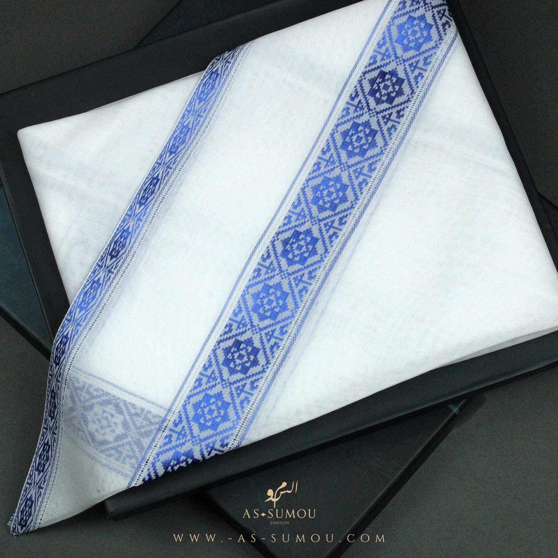 WHITE EMBROIDERED YEMENI SHEMAGHS HEADSCARF | SHOP NOW – As-sumou London